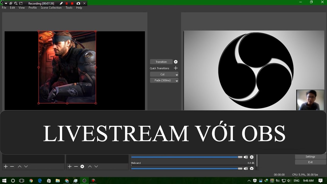 Cách Live stream Facebook với phần mềm OBS Studio